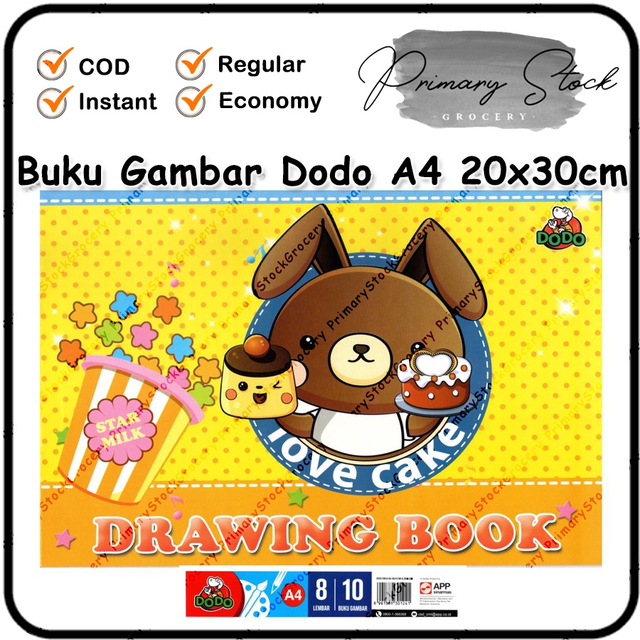 Jual Buku Gambar A4 Dodo 1 Pack Satuan Drawing Book A4 | Shopee Indonesia