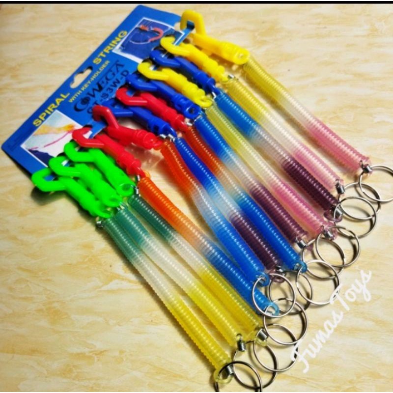 Jual Gantung Kunci Spiral Pendek Gantungan Kunci Motor Praktis isi 12 ...