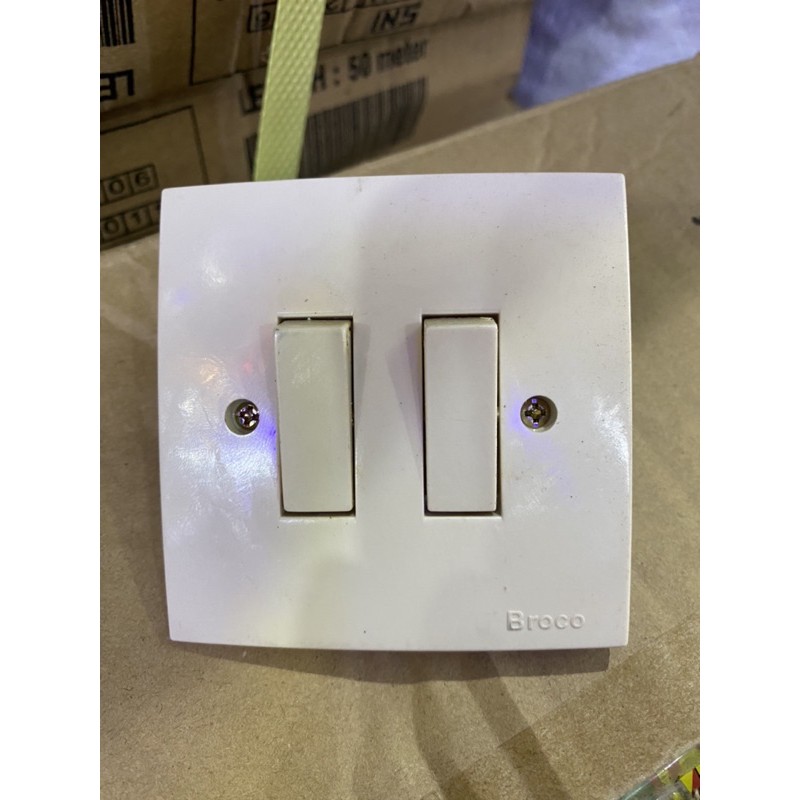 Jual Saklar Seri IB Broco Saklar Petik 2 Tanam | Shopee Indonesia