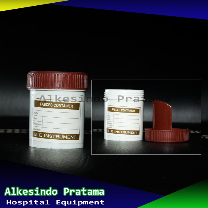 Jual Pot Feces 60ml Non Sterile Tutup Coklat | Feaces Feses | Murah ...