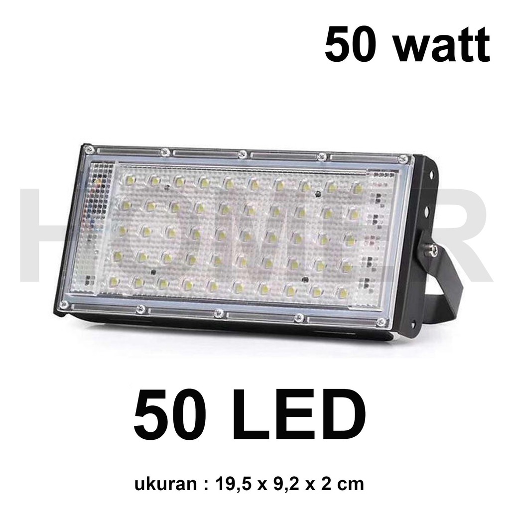 Jual Lampu tembak LED sorot tembak floodlight slim SMD 50w 50 w 50watt 50 watt lampu LED sorot ...