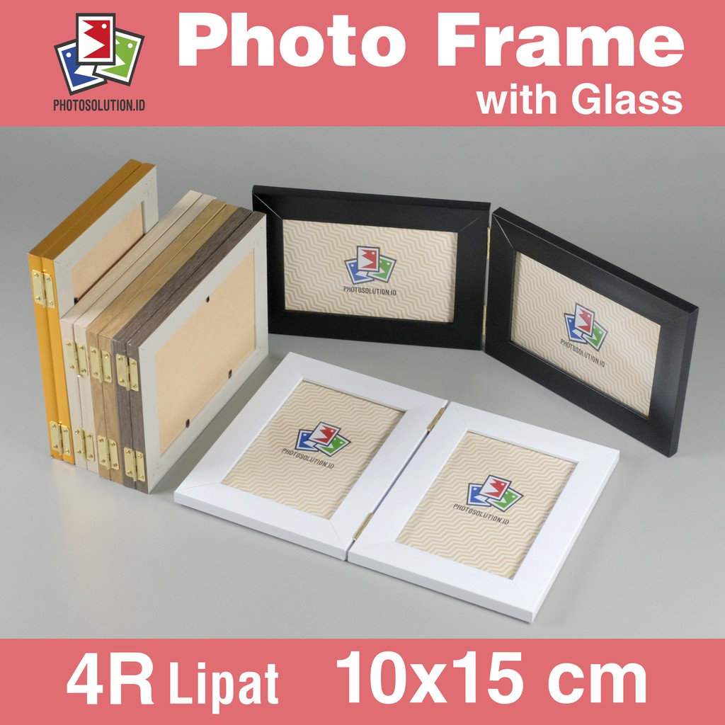 Jual Bingkai Foto 4R Lipat Minimalis PAKAI KACA - Photo Frame FM25 ...