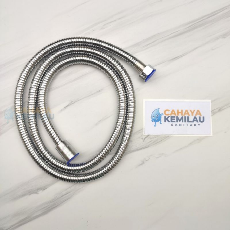 Jual Selang Shower Stainless Flexible 150cm 200cm Selang Air Shower | Shopee Indonesia