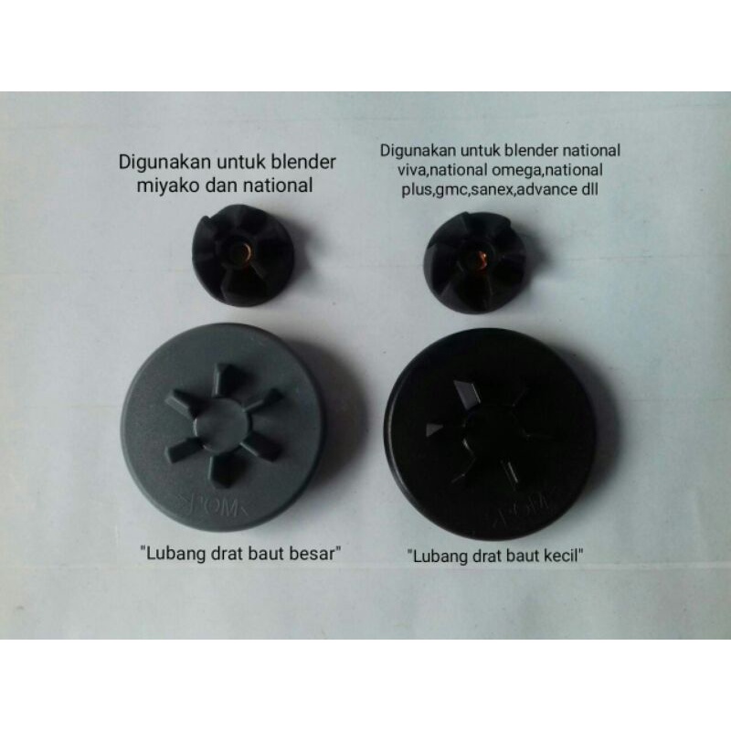 Jual 2 Set Gigi Gerigi Gear Gir Plastik Karet Konektor Conector Kopel ...