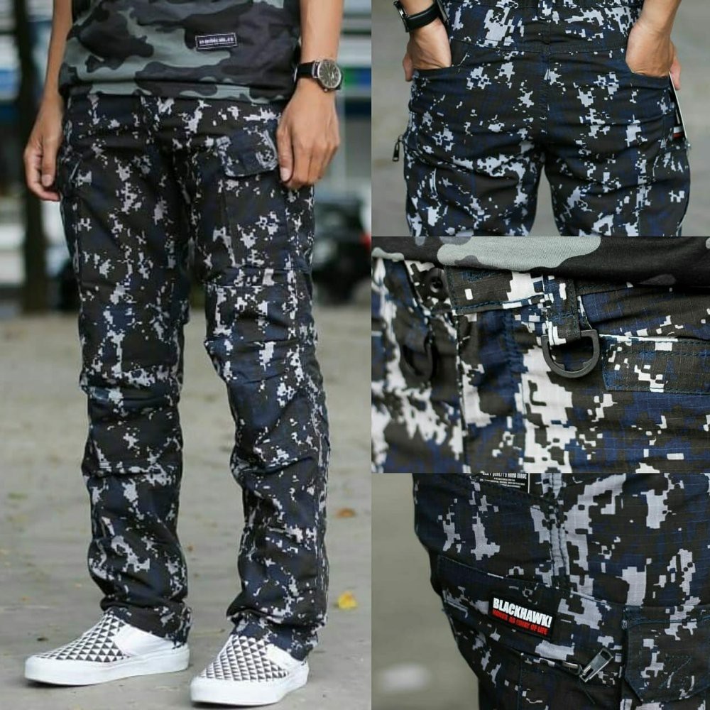 Jual Celana Cargo Panjang Pria Tactical Loreng Army Perbakin Navy Seal ...