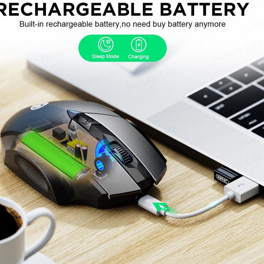 Jual Paket Laris Mouse Wireless Rechargeable 2.4G INPHIC PM-6 Office ...