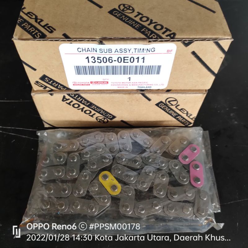 Jual Timing Chain Rantai Keteng No1 Pendek 2GD Innova Reborn Disel Fortuner VRZ Hilux Revo ...