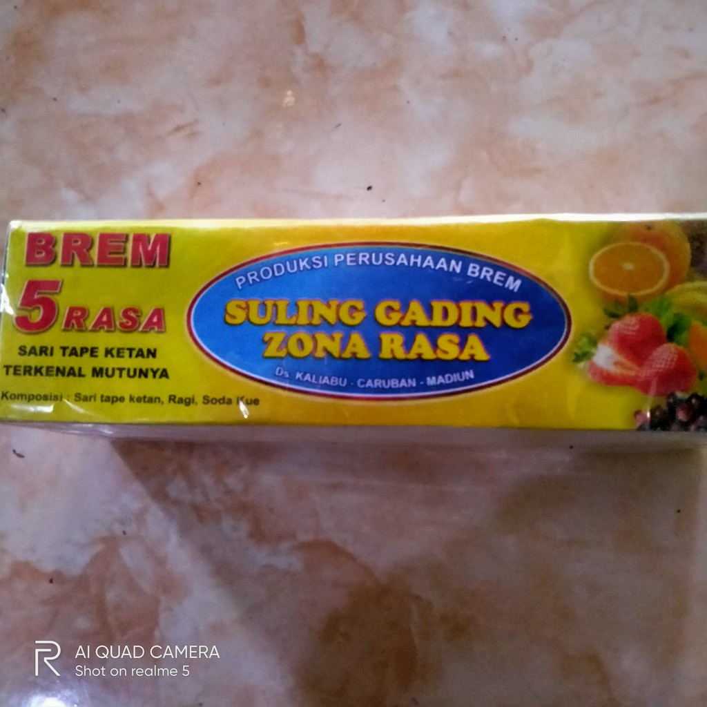 Jual Brem Mirasa Asli Madiun (Kemasan besar isi 5 Batang) | Shopee ...