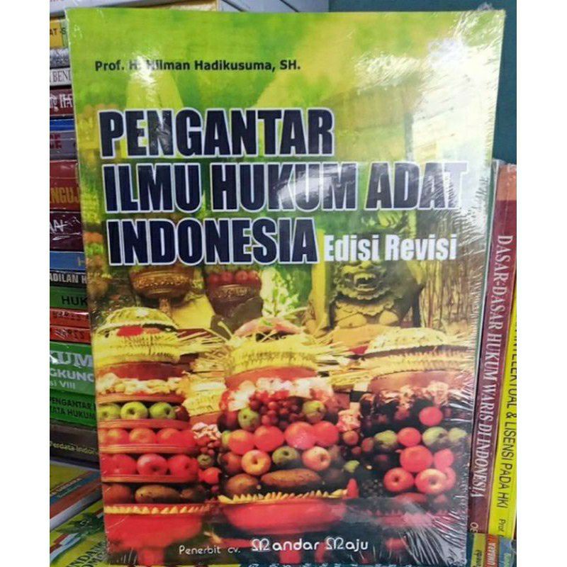 Jual Pengantar ilmu hukum adat indonesia edisi revisi | Shopee Indonesia