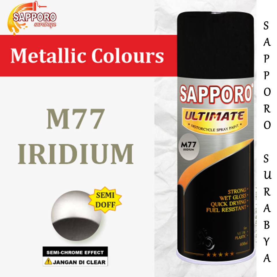 Jual Sapporo Ultimate M77 Iridium / Sapporo Spray / Pilok / Cat Sapporo ...