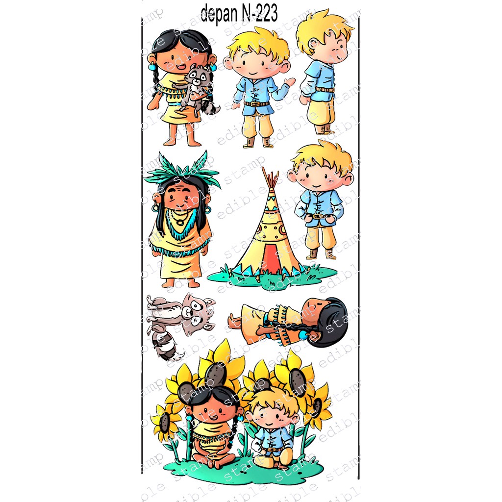 Jual Edible Stamp Stiker Makanan Edible Stiker Edible Image Edible ...