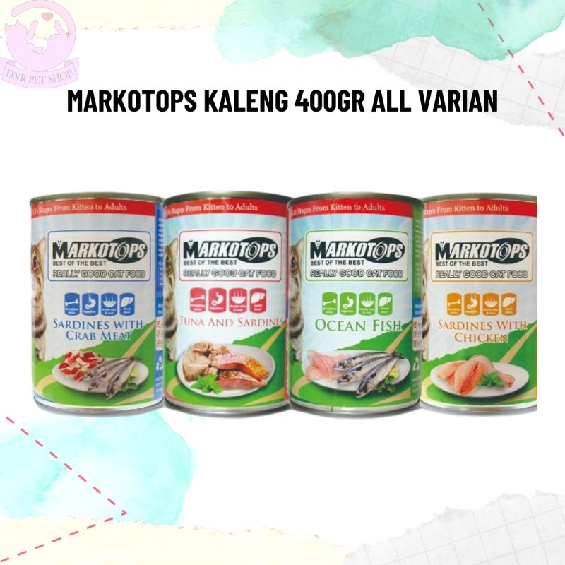 Jual MARKOTOPS MAKANAN KUCING KALENG / MAKANAN BASAH / MARKOTOP 400GR ...