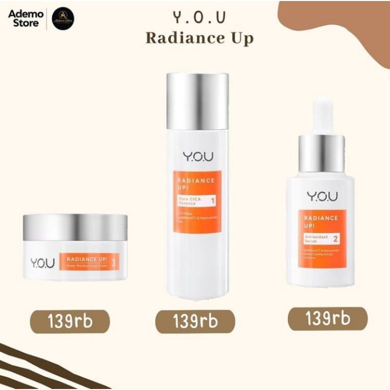 Jual YOU Radiance Up (essence, serum, cream) | Shopee Indonesia