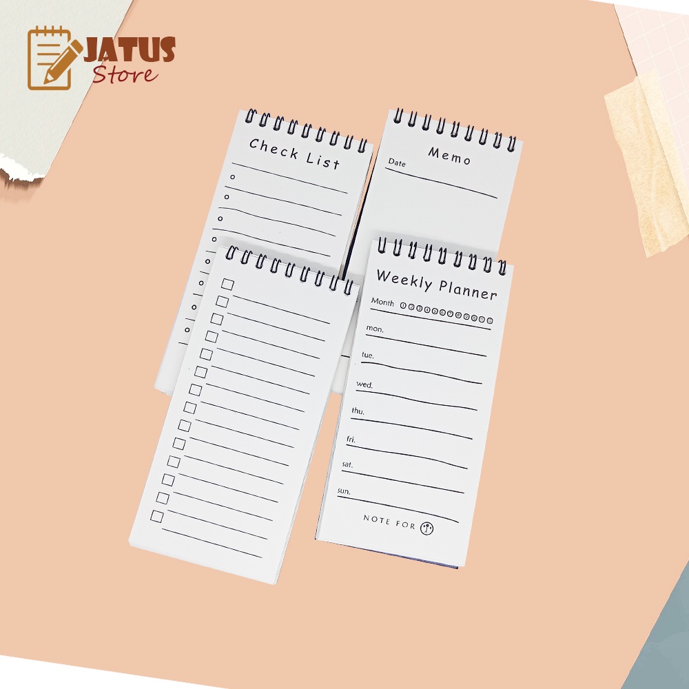 Jual NOTEBOOK/MEMO/CATATAN/NOTEPAD/TO DO LIST/NOTES/WEEKLY PLANNER ...