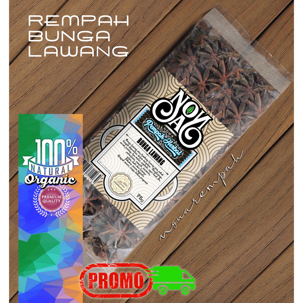Jual Bunga Lawang Kering Pack 75 Gram | Star Anise | Pekak | Rempah ...