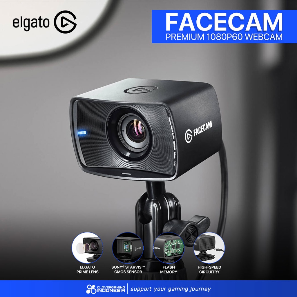 Jual Elgato Facecam Face Cam FHD 1080P 60 FPS Streaming Premium Gaming ...