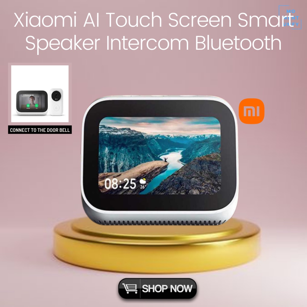 Jual Xiaomi AI Sound Bluetooth Touch Screen Smart Intercom Speaker ...