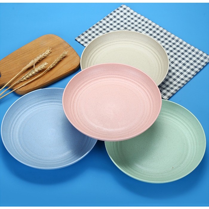 Jual Set Piring Makan Cekung Serat Gandum 1 Set Isi 4 Pcs | Shopee ...