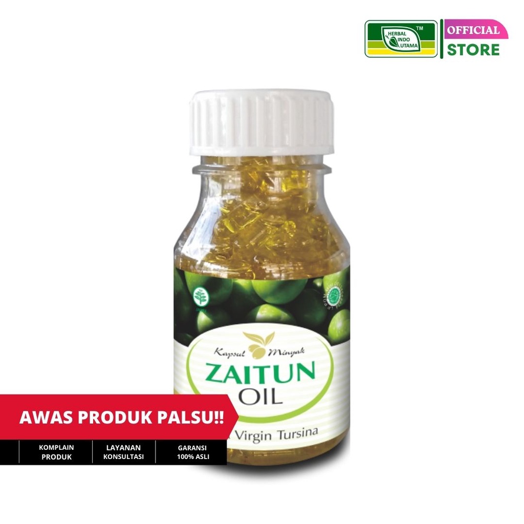 Jual Herbal Indo Utama Kapsul Minyak Zaitun Tursina Original Obat Jantung Kolesterol | Shopee ...