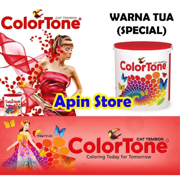 Jual Cat Tembok ColorTone (Warna Special) Tanpa Merkuri GOJEK GRAB ONLY ...
