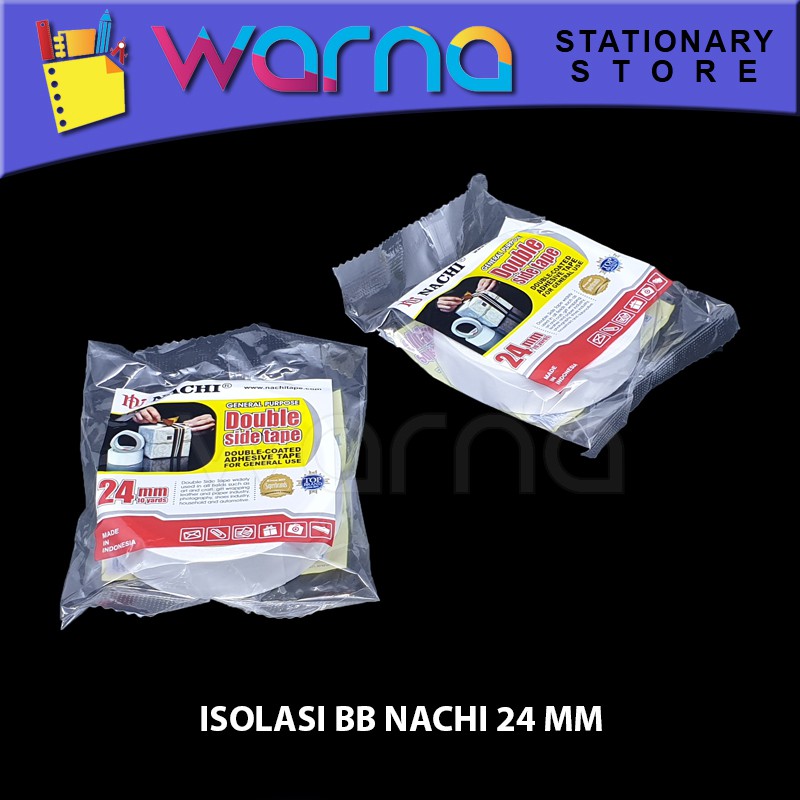 Jual ISOLASI BOLAK-BALIK/DOUBLE TAPE NACHI 24 MM | Shopee Indonesia