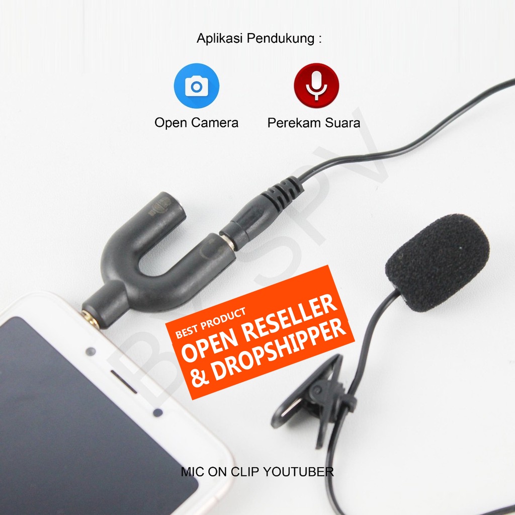 Jual MIC ON CLIP YOUTUBER PEREKAM SUARA KABEL | Shopee Indonesia