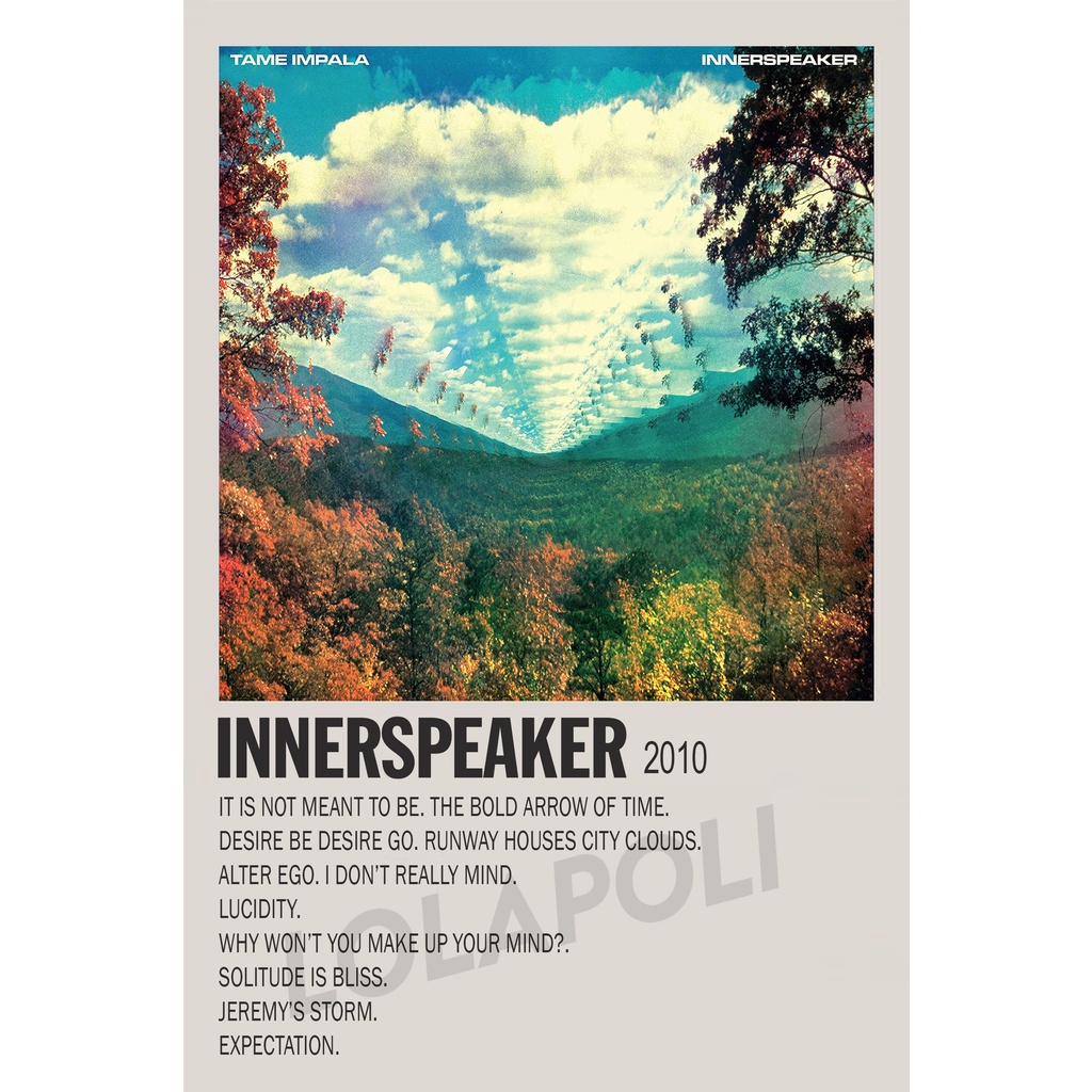 Jual Poster Cover Album Innerspeaker - Tame Impala | Shopee Indonesia