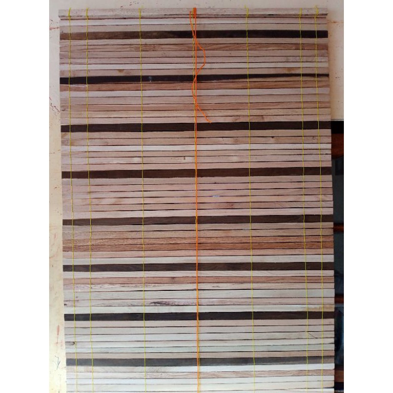 Jual kerai kayu tirai krey kayu ukuran 1 x 2 meter | Shopee Indonesia
