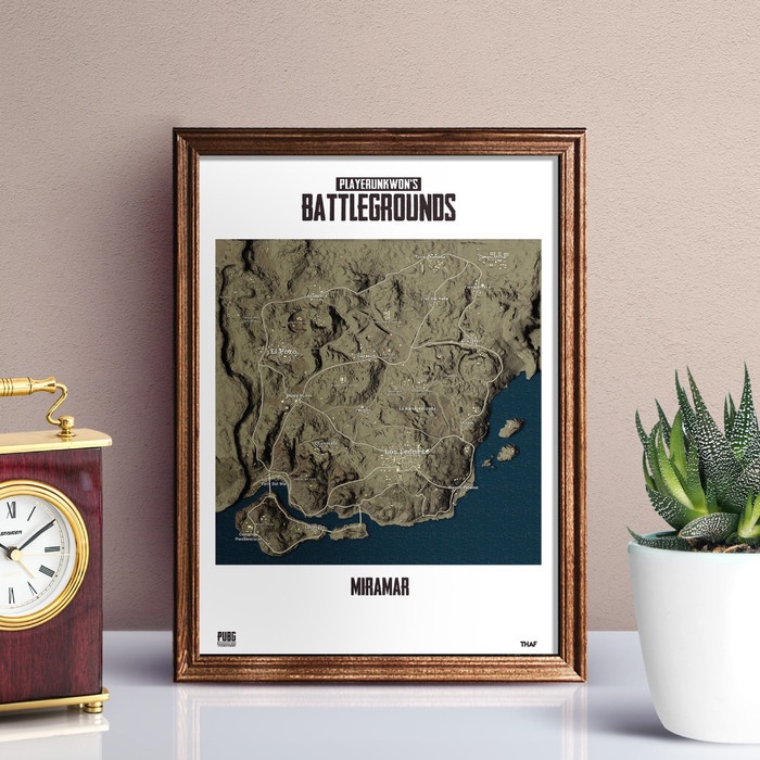 Jual Jual Poster Peta Pubg Paket Lengkap (4 Map) Limited - Ukuran A3 ...