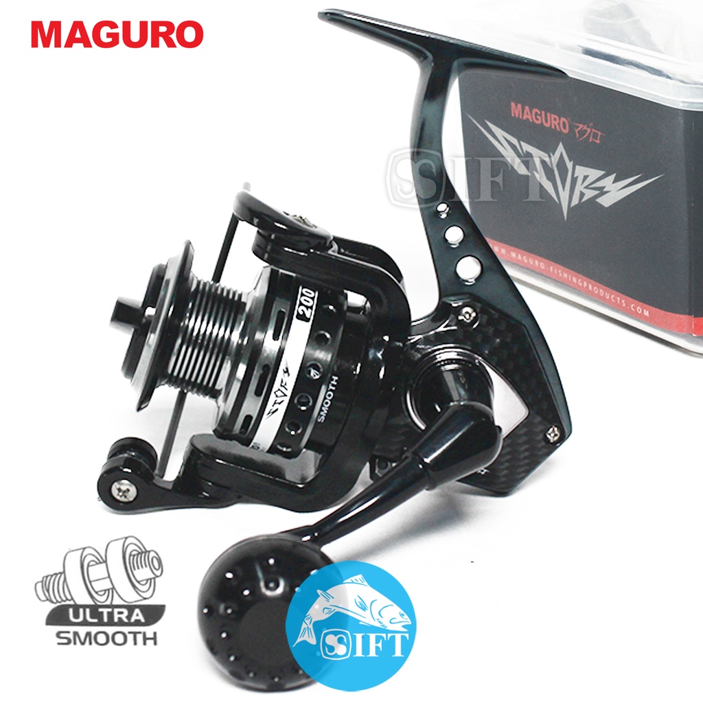 Jual Reel MAGURO STORM 1000 | Power Handle | Kolam Harian Sungai Ultralight | Shopee Indonesia