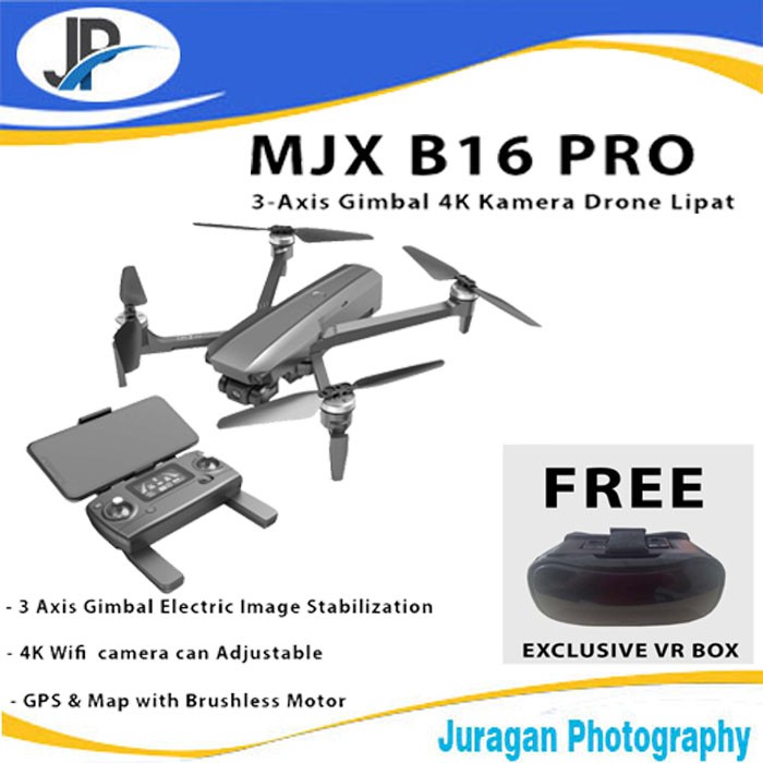 Jual MJX Bugs 16 Pro B16 Pro EIS 5G WIFI FPV Dengan 3-axis Gimbal GPS DRONE | Shopee Indonesia