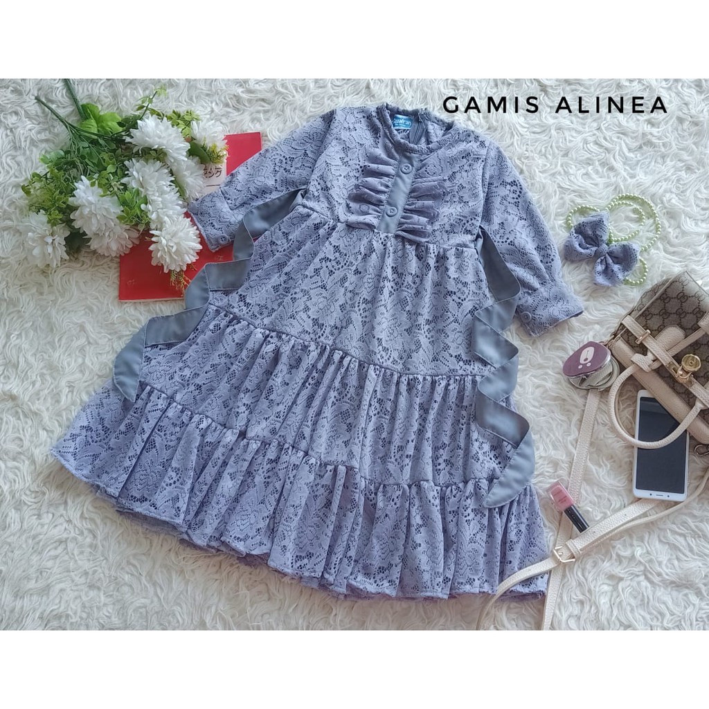 Jual GAMIS MODEL ALINEA ANAK WARNA ABU 2-3 TAHUN (READY STOCK) | Shopee ...