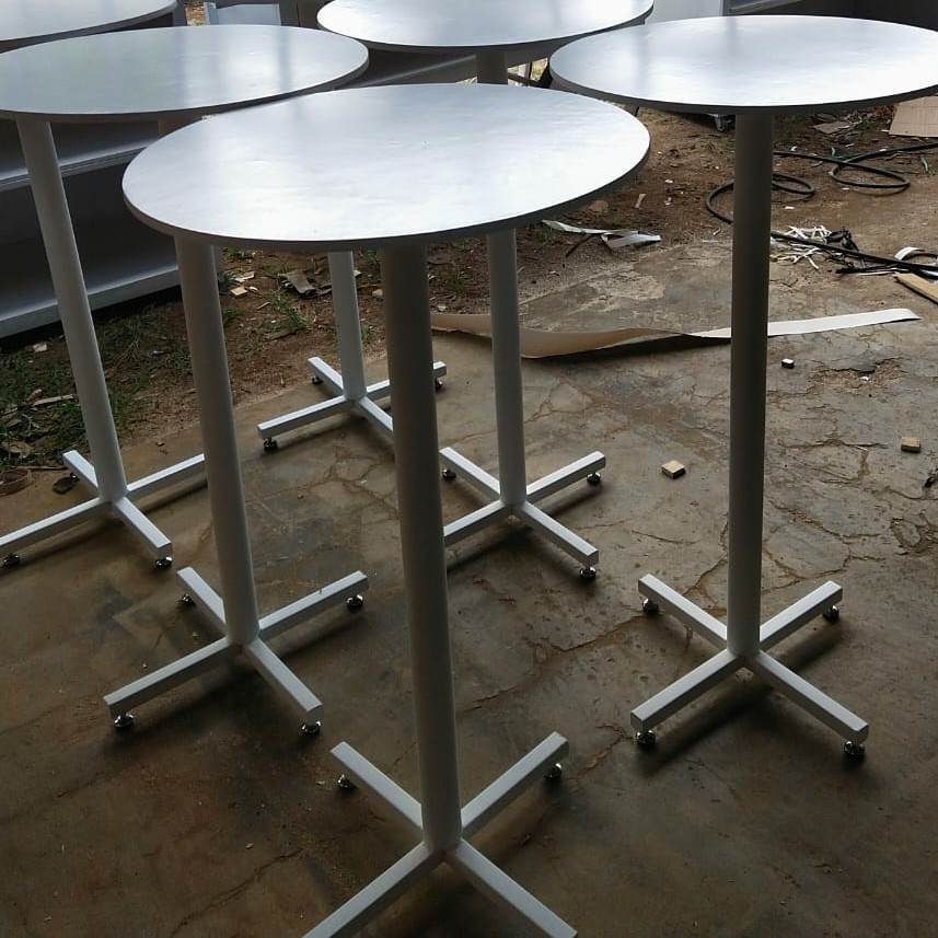 Jual Meja Cafe Resto Bulat Diameter 60cm Tinggi 110cm Meja Bar | Shopee ...