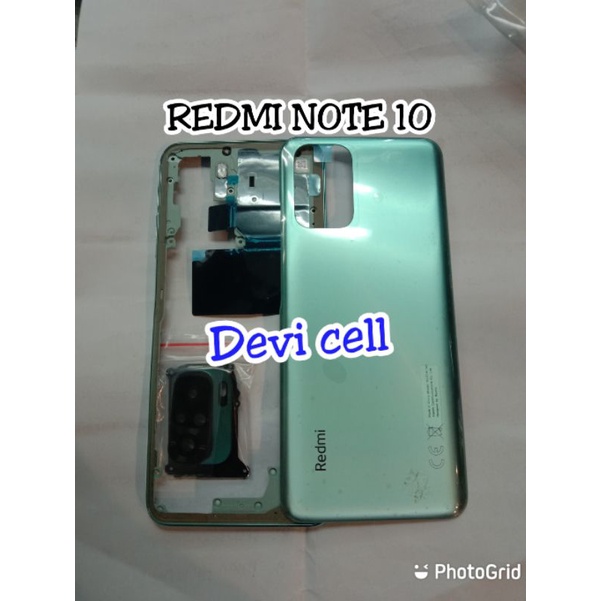 Jual CASING KESING HOUSING XIAOMI REDMI NOTE 10 4G / NOT 10S ORIGINAL BACKDOOR BACKDOR BEZEL ...