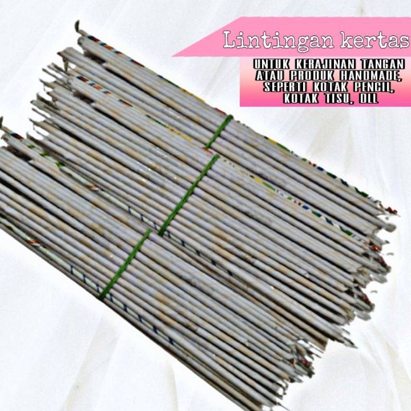 Jual lintingan kertas /10 biji panjang 40 cm | Shopee Indonesia