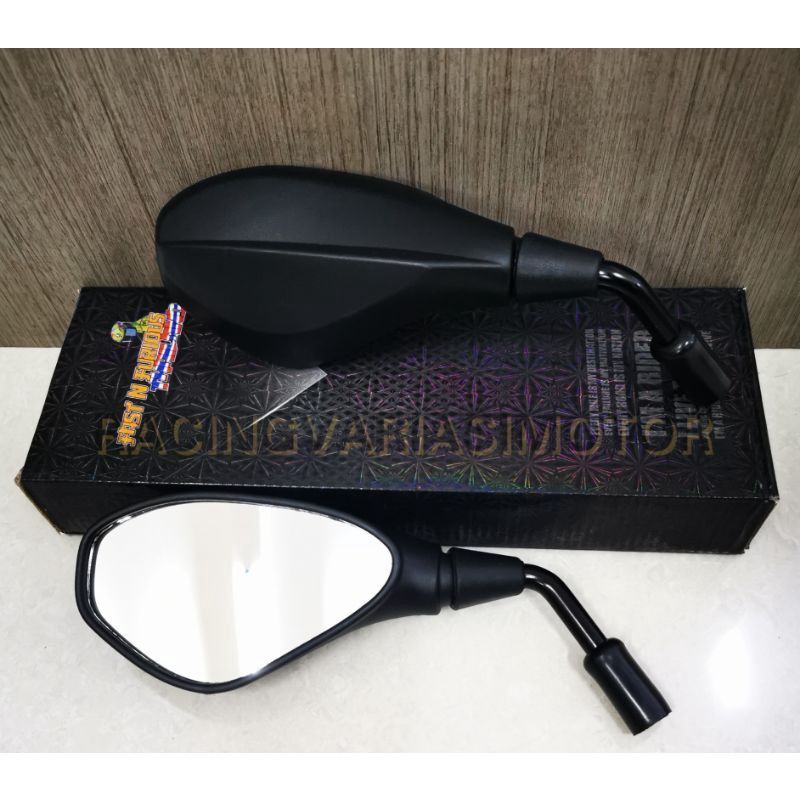Jual spion motor bmw polos hitam model BMW tangkai pendek motor beat ...