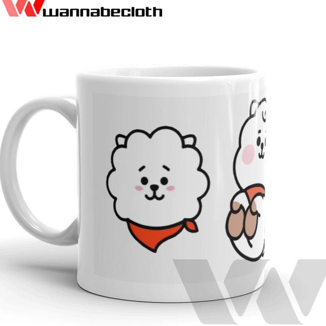 Jual Gelas Bts Bt21 Kpop Mug Bts Bt21 Mug Custom Mug Bts Bt21 Jin Rj ...