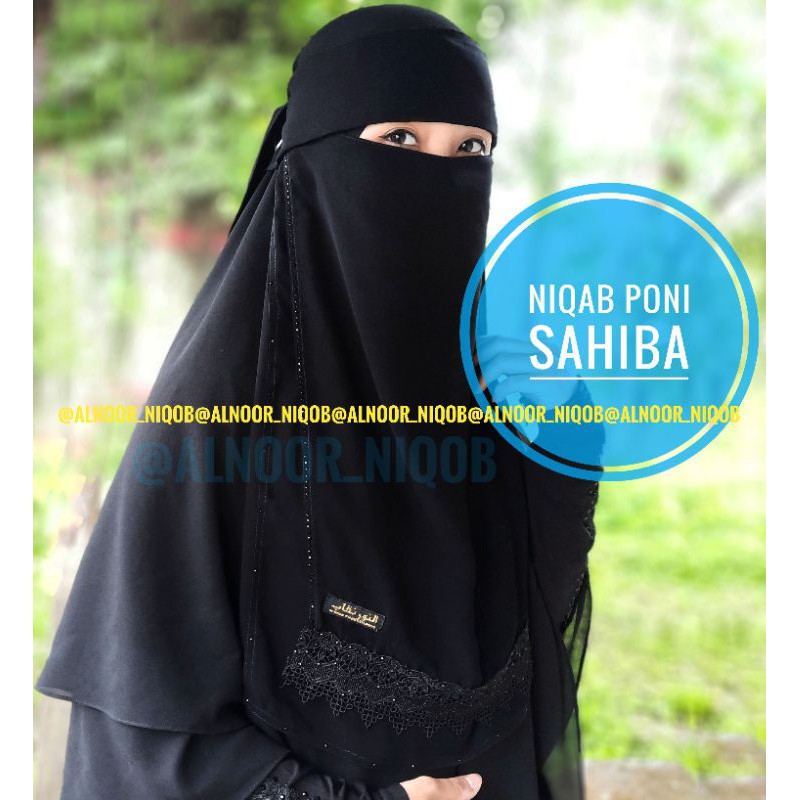 Jual niqab poni SAHIBA Cadar bandana poni by alnoor niqob temboro ...