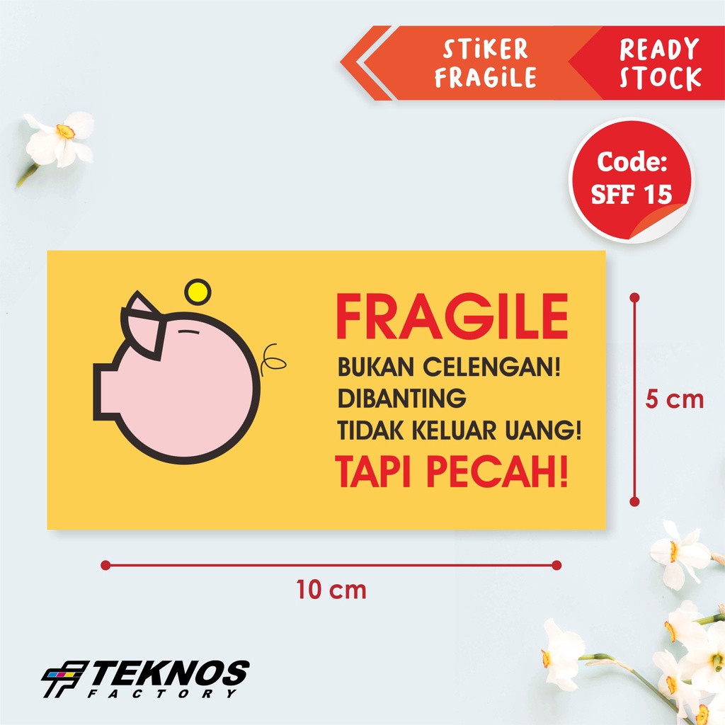 Jual [100 pcs] STIKER STICKER FRAGILE AWAS BARANG MUDAH PECAH | Shopee ...