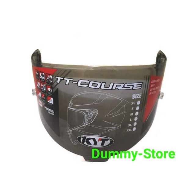 Jual Visor / Kaca Helm KYT TT COURSE LIGHT SMOKE | Shopee Indonesia