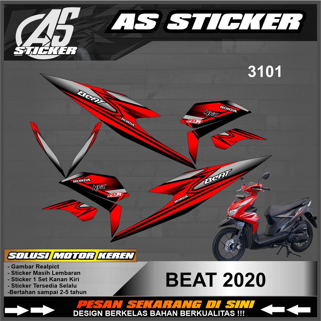 Jual 3101 Striping Variasi beat 2020-2021 List Desain Racing Semi Full ...