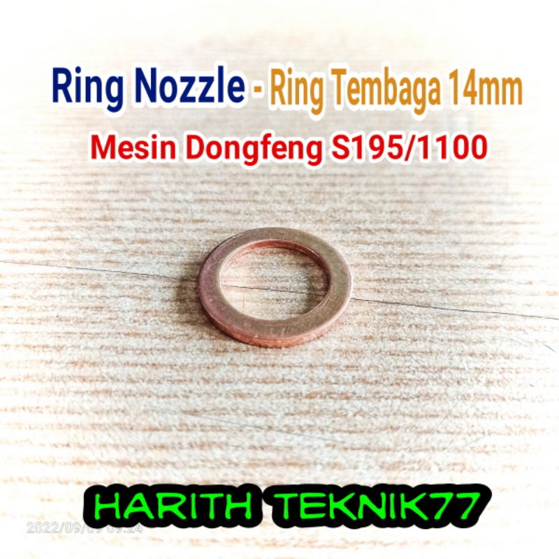 Jual Ring Nozzle ring tembaga 14mm universal mesin diesel Dongfeng s195 ...
