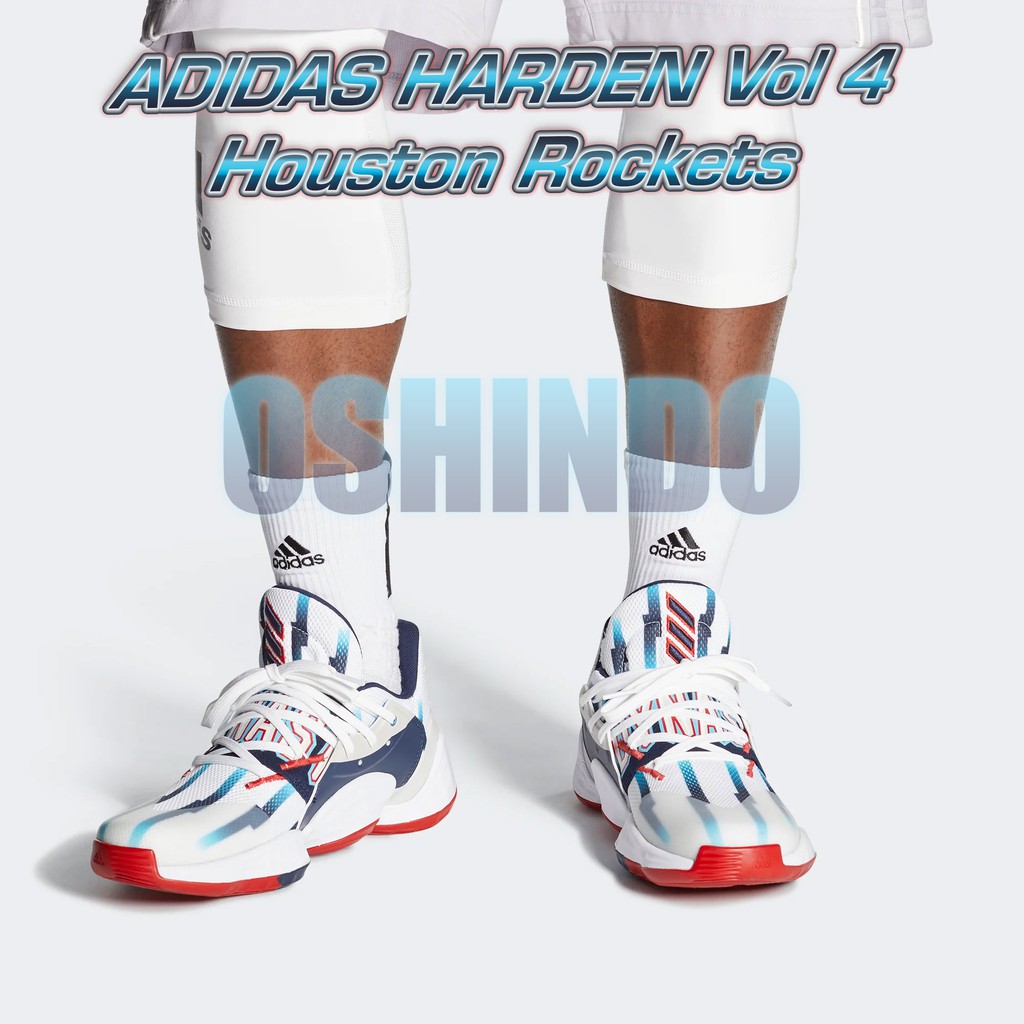 Jual Sepatu Basket Adidas Harden Vol 4 Rockets Asli Original | Shopee Indonesia