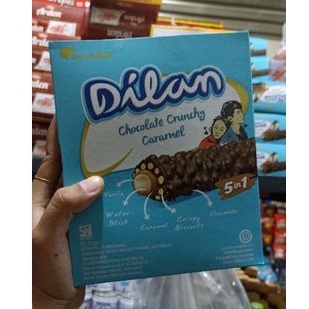 Jual Dilan Wafer Crunchy Choco Caramel 1 Box Isi 12 @24g | Shopee Indonesia