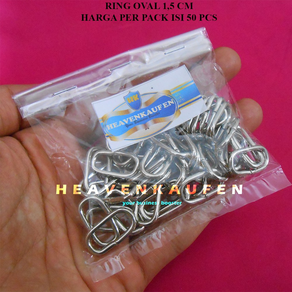 Jual Ring Oval 1,5 Cm Nikel Silver Harga Per Pack isi 50 pcs | Shopee ...
