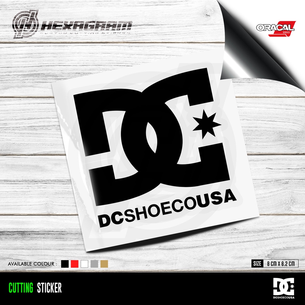 Jual Cutting Sticker DC SHOECUSA | Stiker Logo Sepatu DC USA | Shopee ...