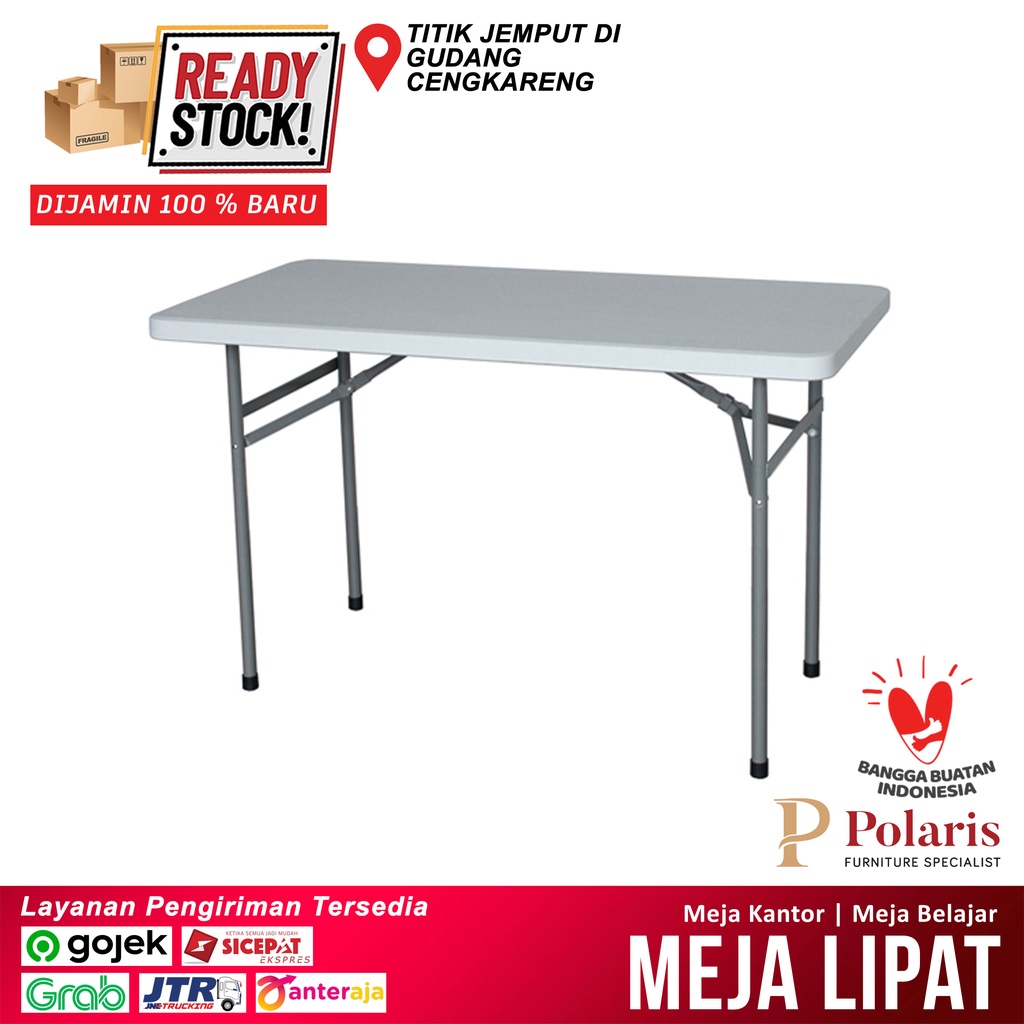 Jual Meja Lipat Portable Serbaguna Meja Makan Warna Putih 120 x 60 cm | Shopee Indonesia