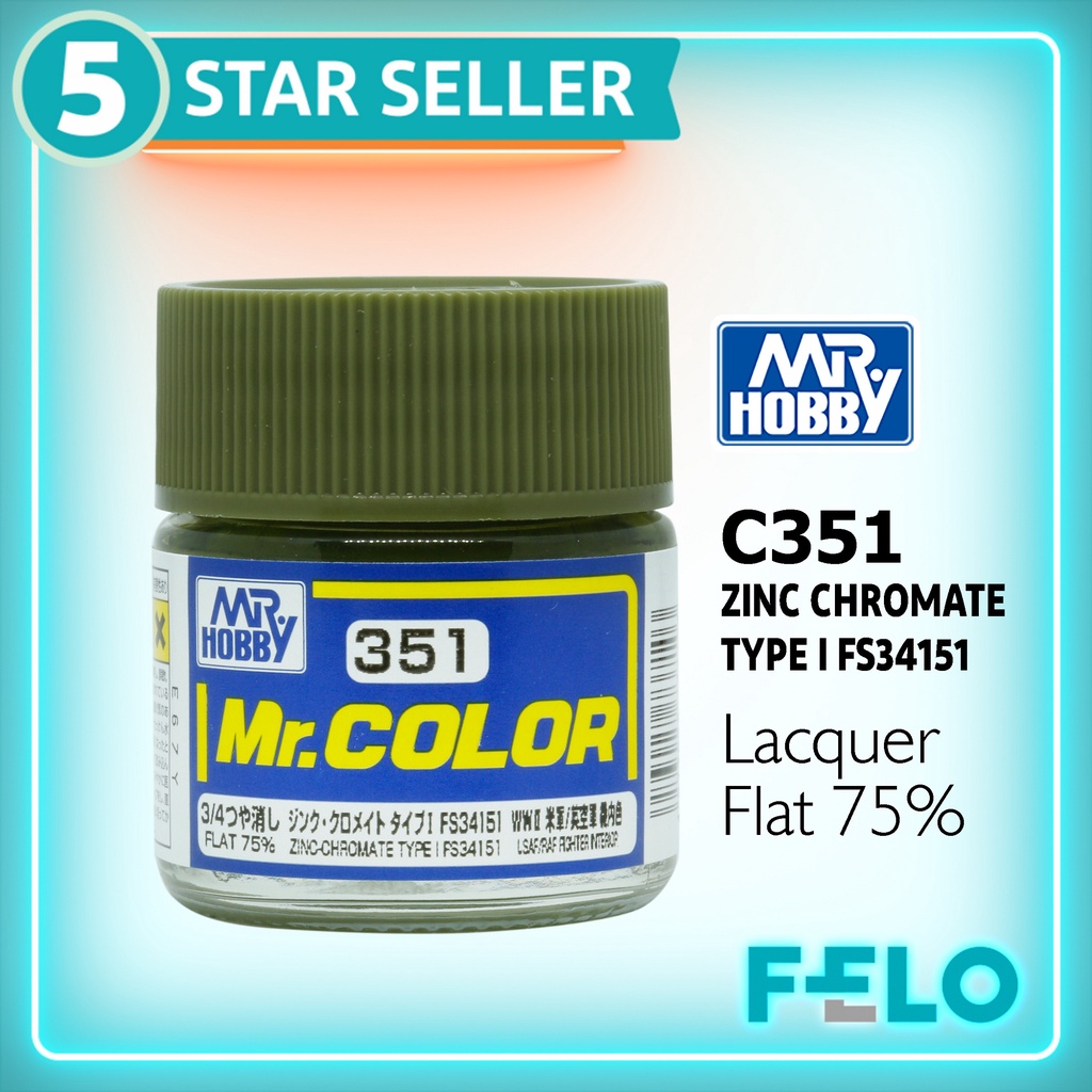 Jual CAT GUNDAM - MOKIT MR COLOR C351 ZINC CHROMATE TYPE I FS34151 / MR ...