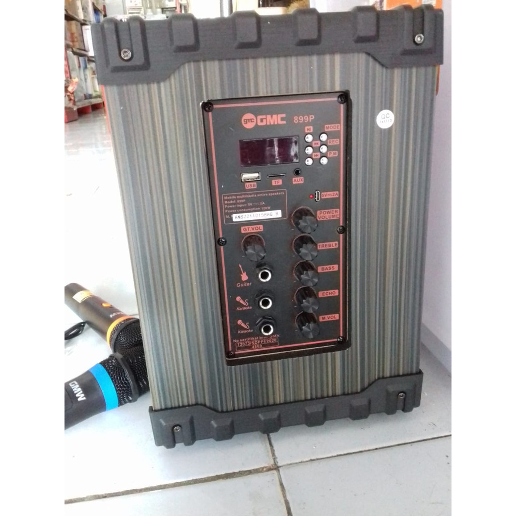 Jual GMC 899P SPEAKER FULL BASSS BONUS MIC WIRELESS 2 SPEAKER HIGH ...