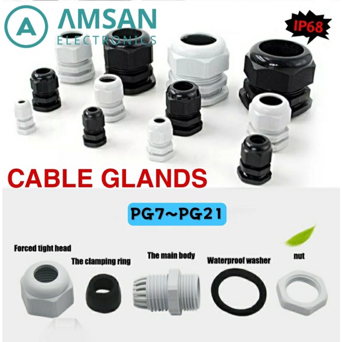 Jual Cable Gland PG7 PG9 PG11 PG13.5 PG16 PG19 PG21 | Shopee Indonesia
